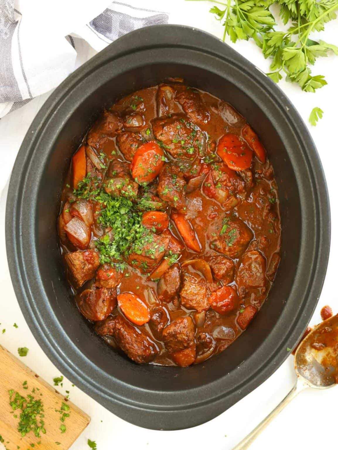 Beef Stifado {Slow Cooker Recipe}