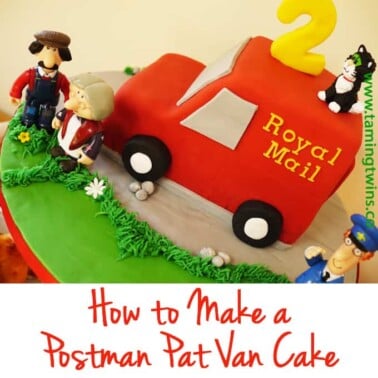 How to Make a Postman Pat Van Cake
