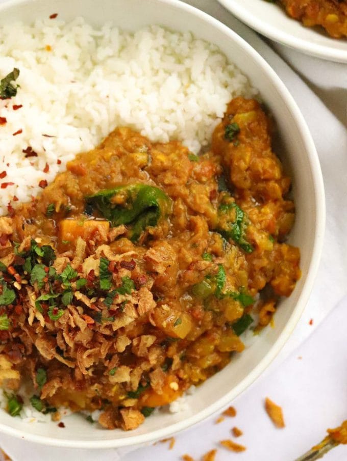 Dhal Recipe - Easy, Creamy Red Lentil & Butternut Squash Dahl