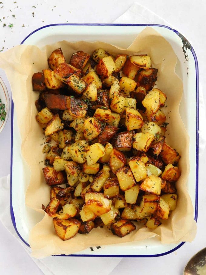 Parmentier Potatoes {with Garlic and Herbs}