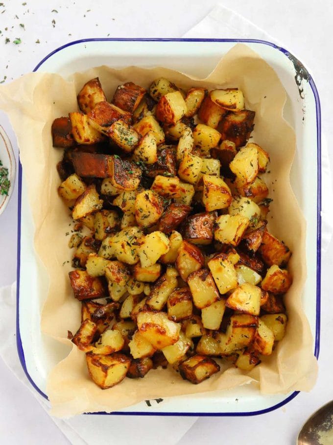 Parmentier Potatoes {with Garlic and Herbs}