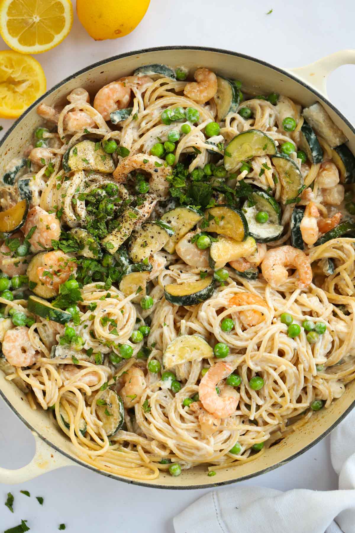 Prawn Pasta {10 Minute Meal}