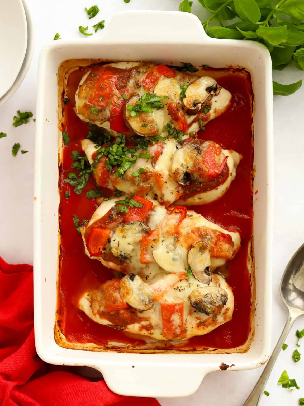 Pizza Topped Chicken {30 Minute Meal}