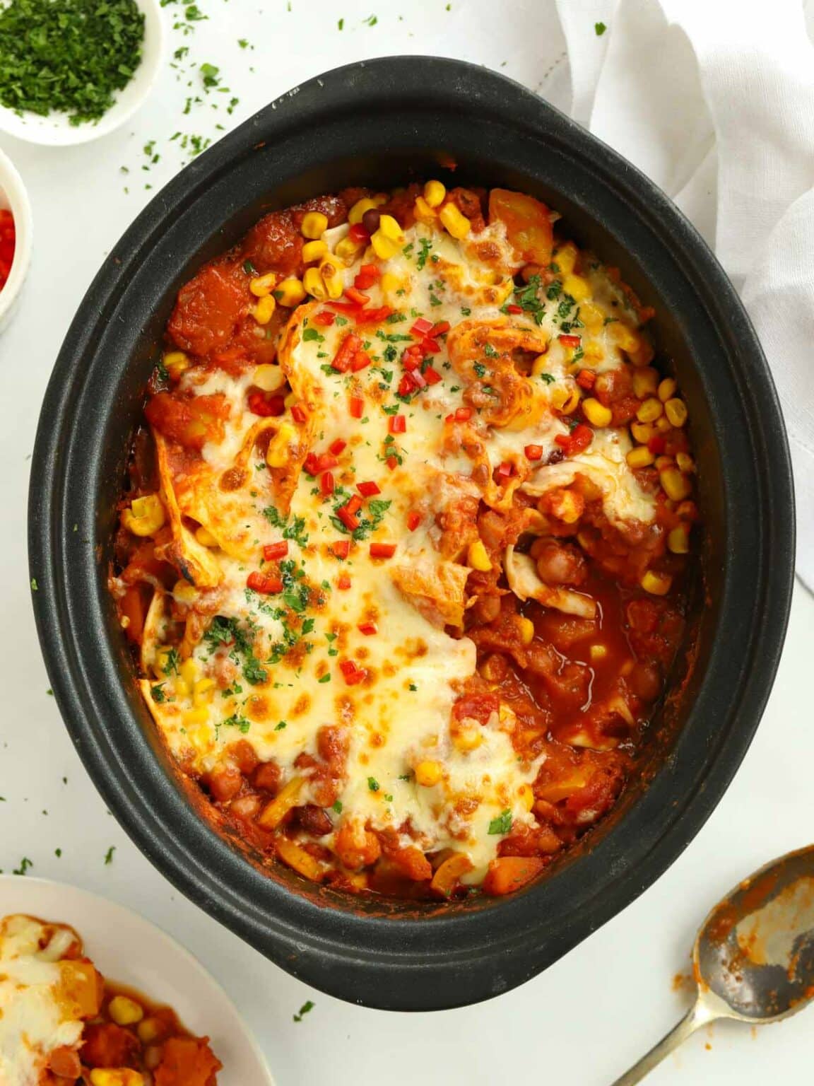 Veggie Enchiladas {Slow Cooker Fakeaways}