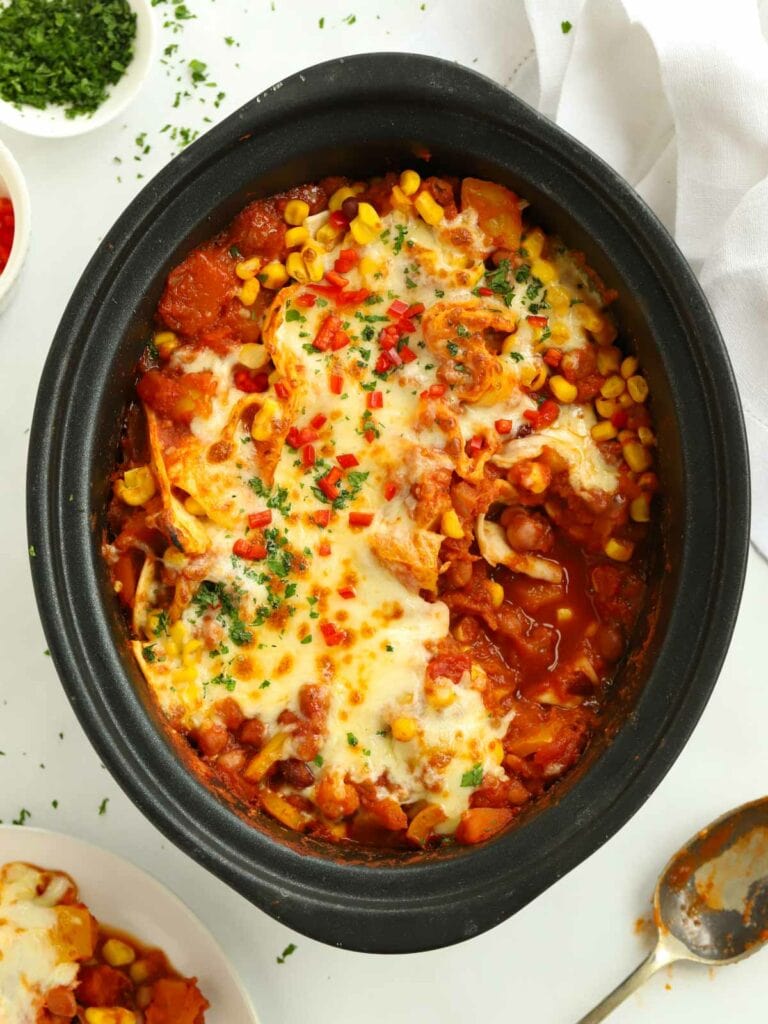 Veggie Enchiladas {Slow Cooker Fakeaways}