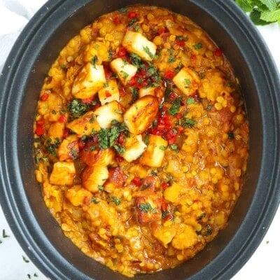 Red Lentil Dahl {Slow Cooker Fakeaways}