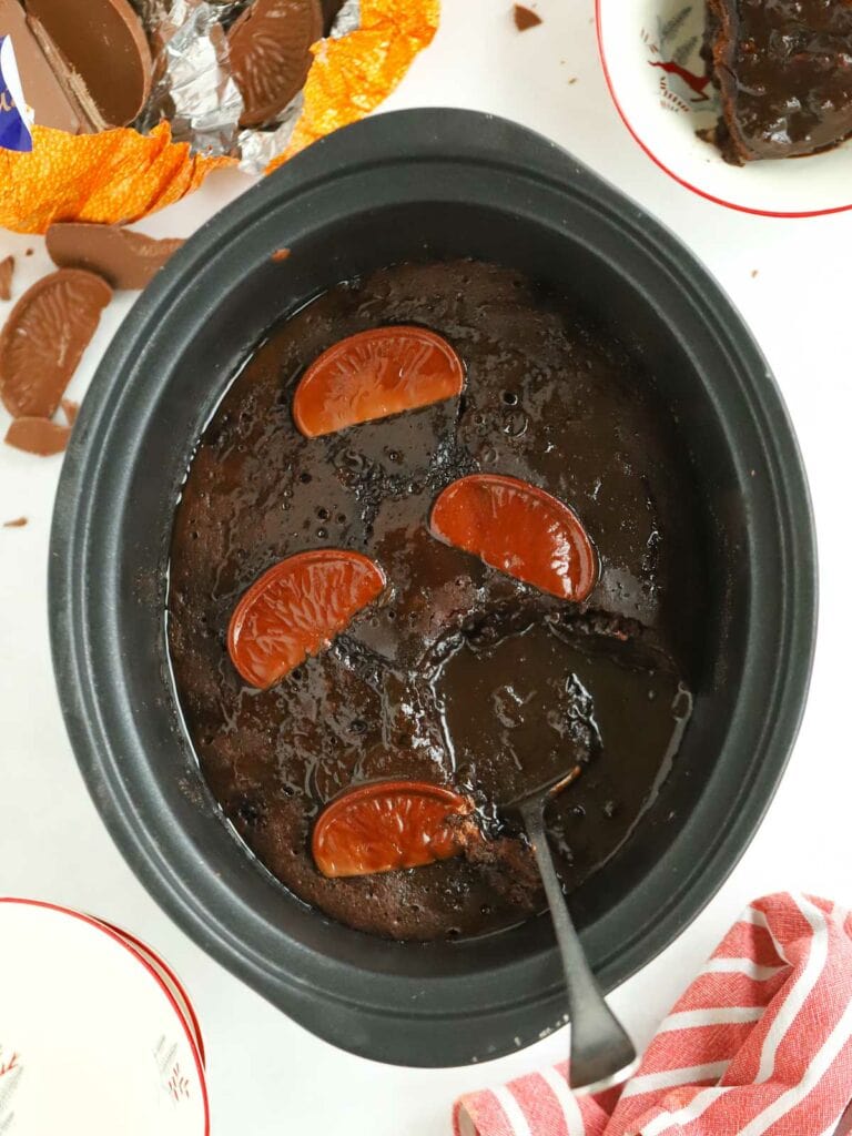 Slow Cooker Chocolate Orange Pudding
