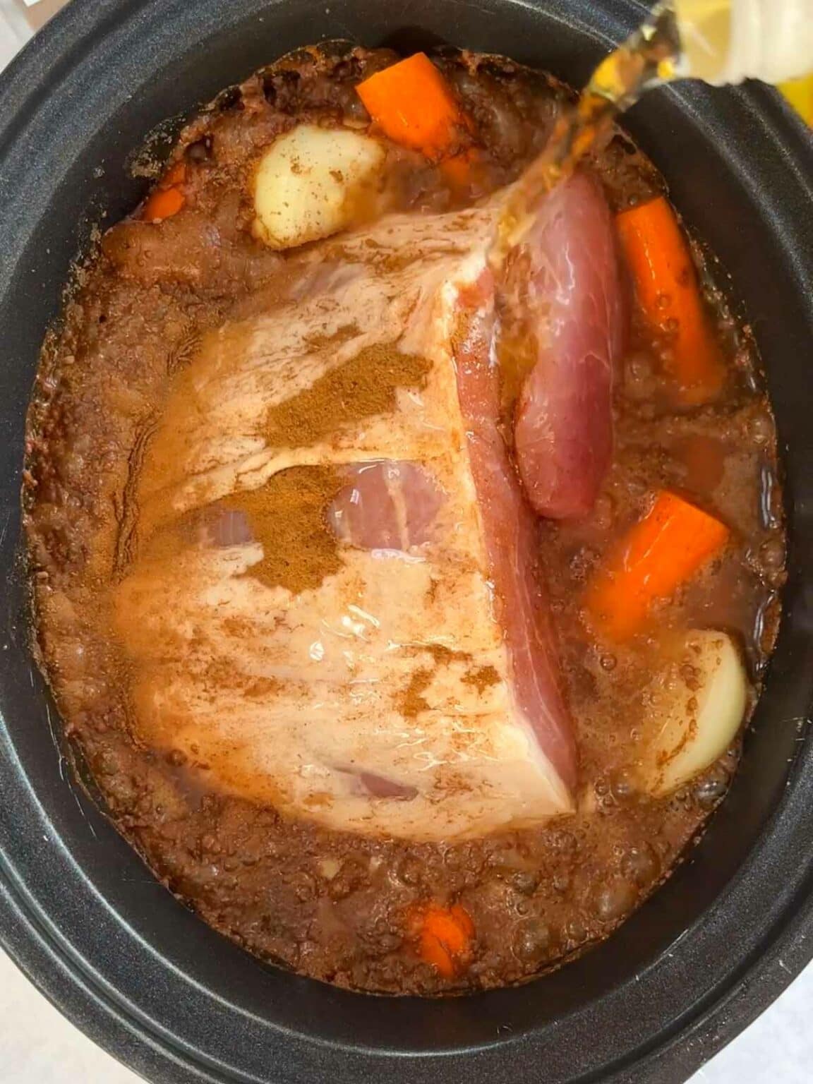 Slow Cooker Gammon {BEST EVER Ham!}