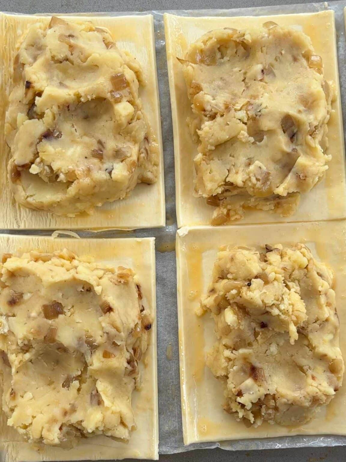 Cheese and Onion Pasties {Greggs Style}