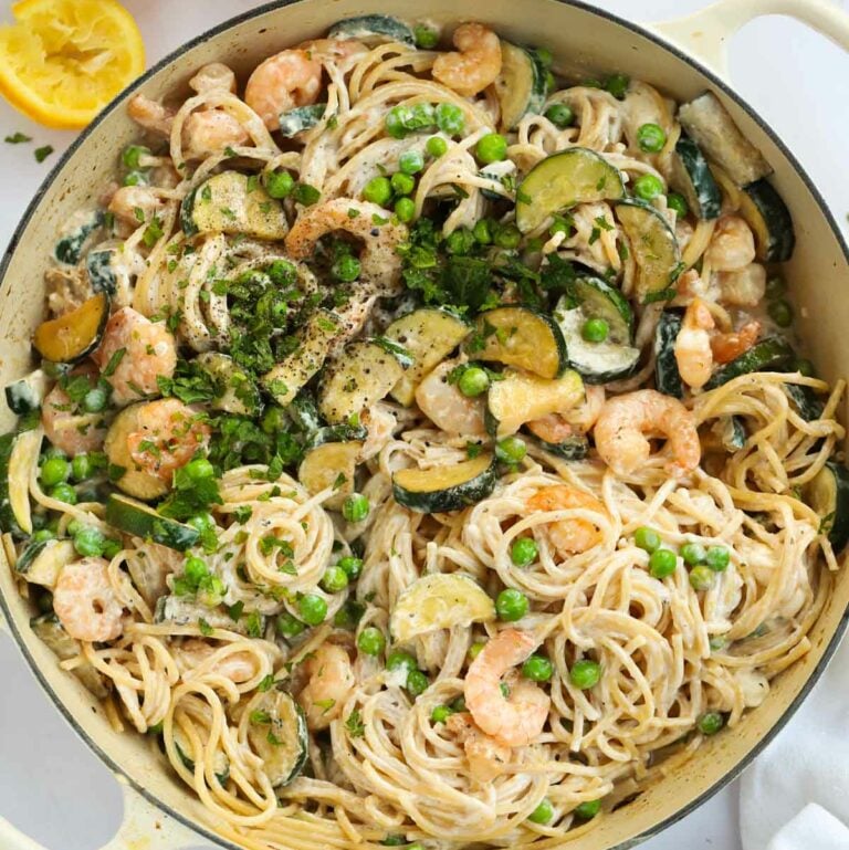 Prawn Pasta {10 Minute Meal}