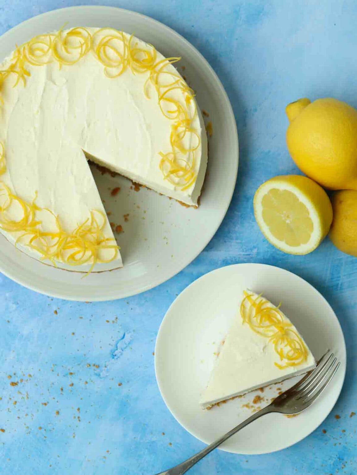 No Bake Lemon Cheesecake {6 Ingredient Recipe}