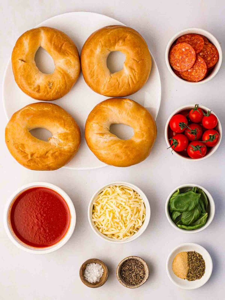 Pizza Bagels {Oven, Grill or Air Fryer}