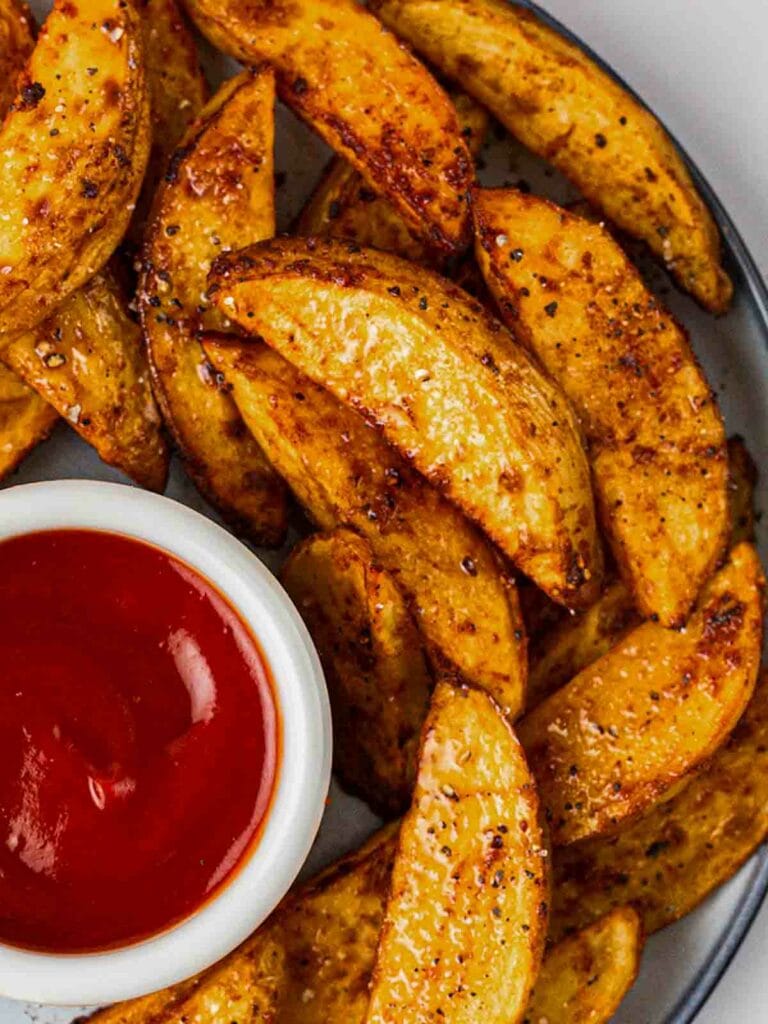 Potato Wedges {Air Fryer or Oven Method}