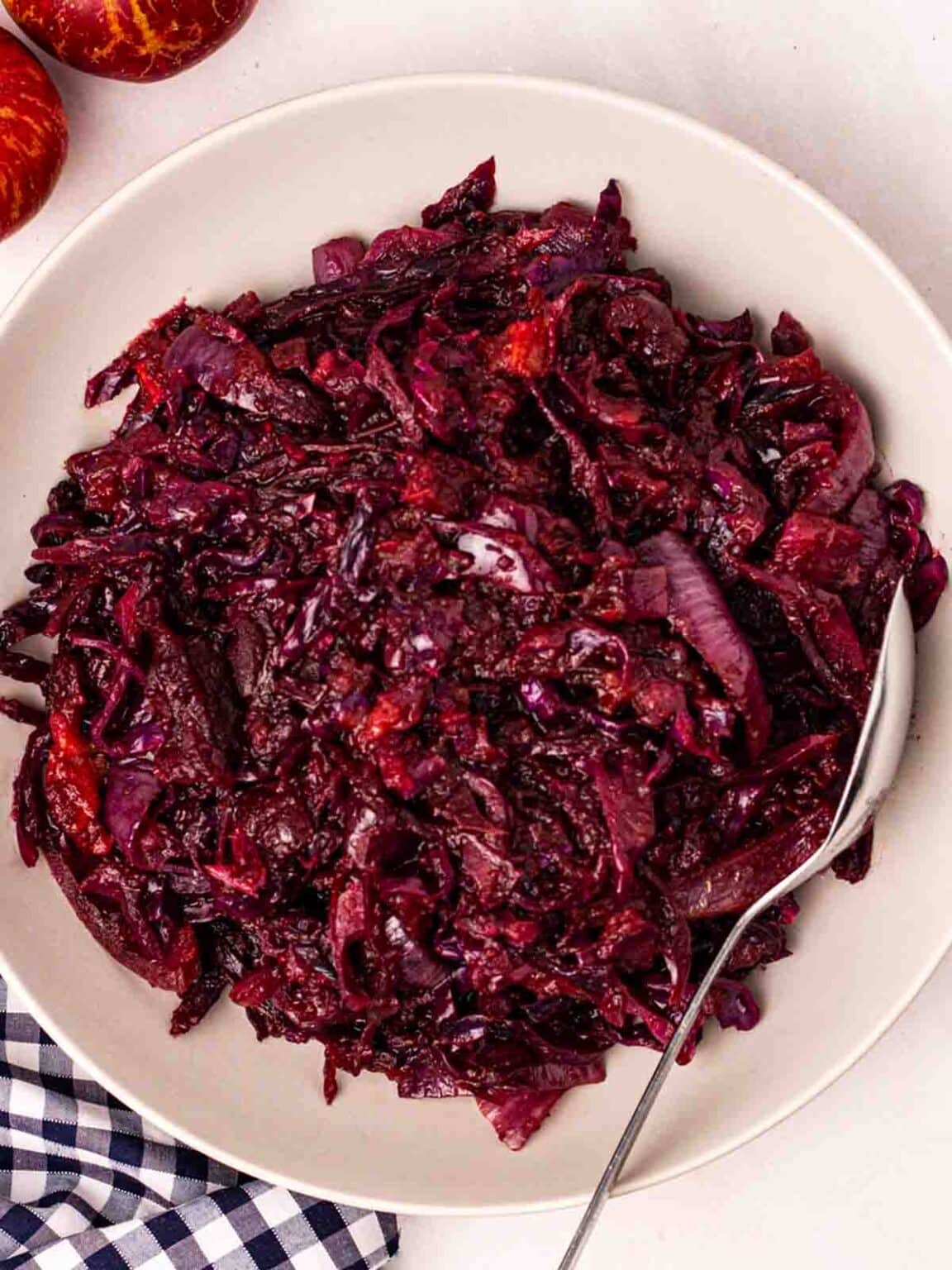 Braised Red Cabbage {with Apple}