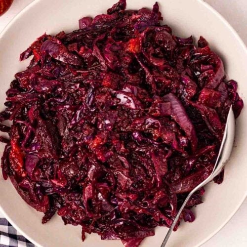 Braised Red Cabbage {with Apple}