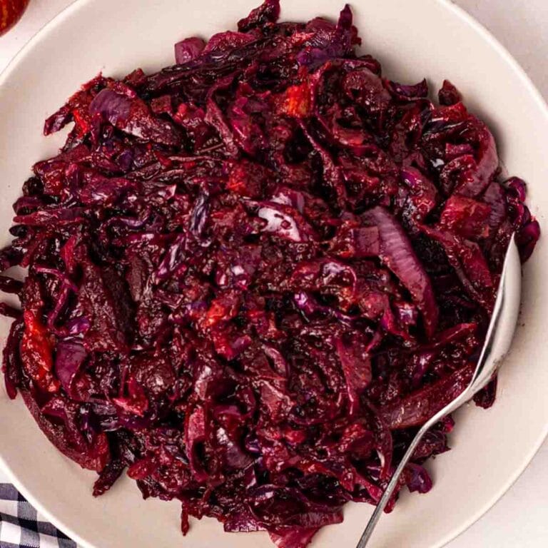 Braised Red Cabbage {with Apple}