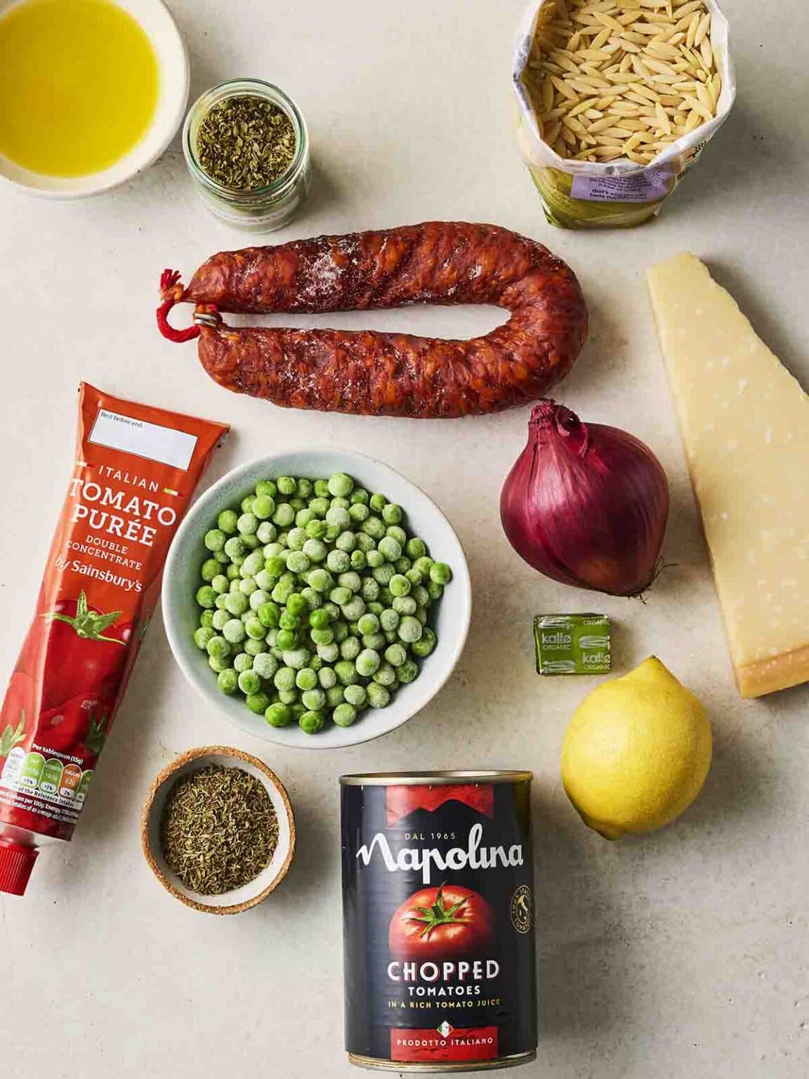 Chorizo Orzo