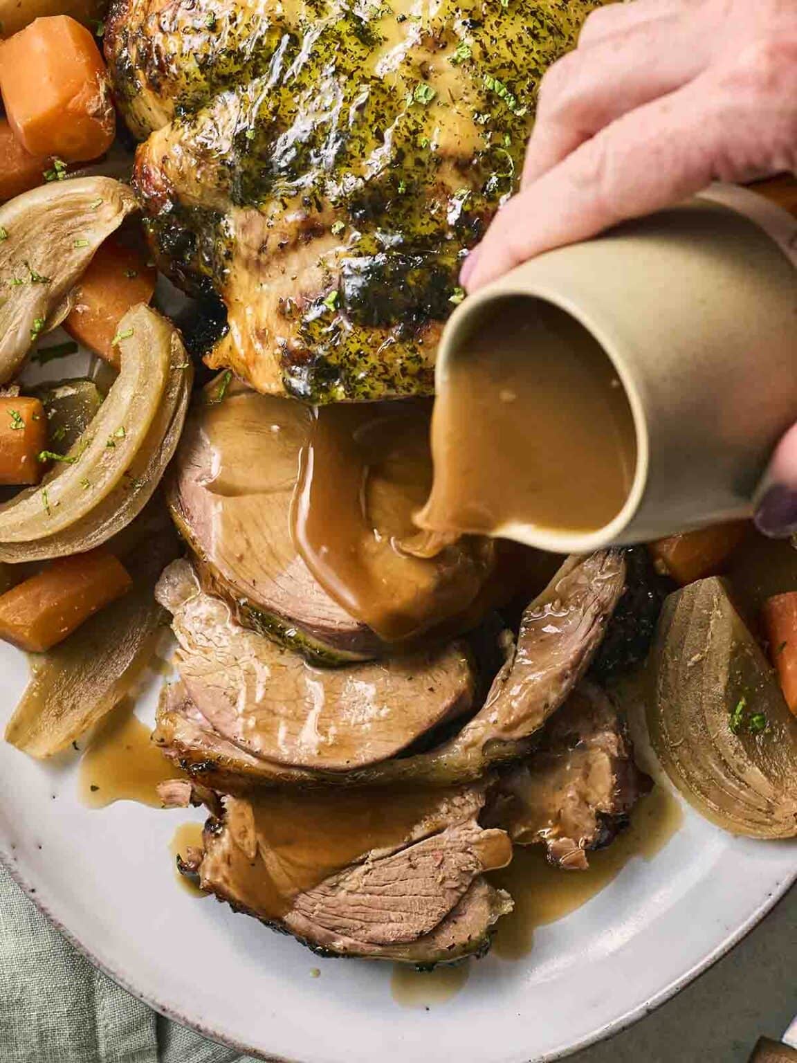 Slow Cooker Leg of Lamb