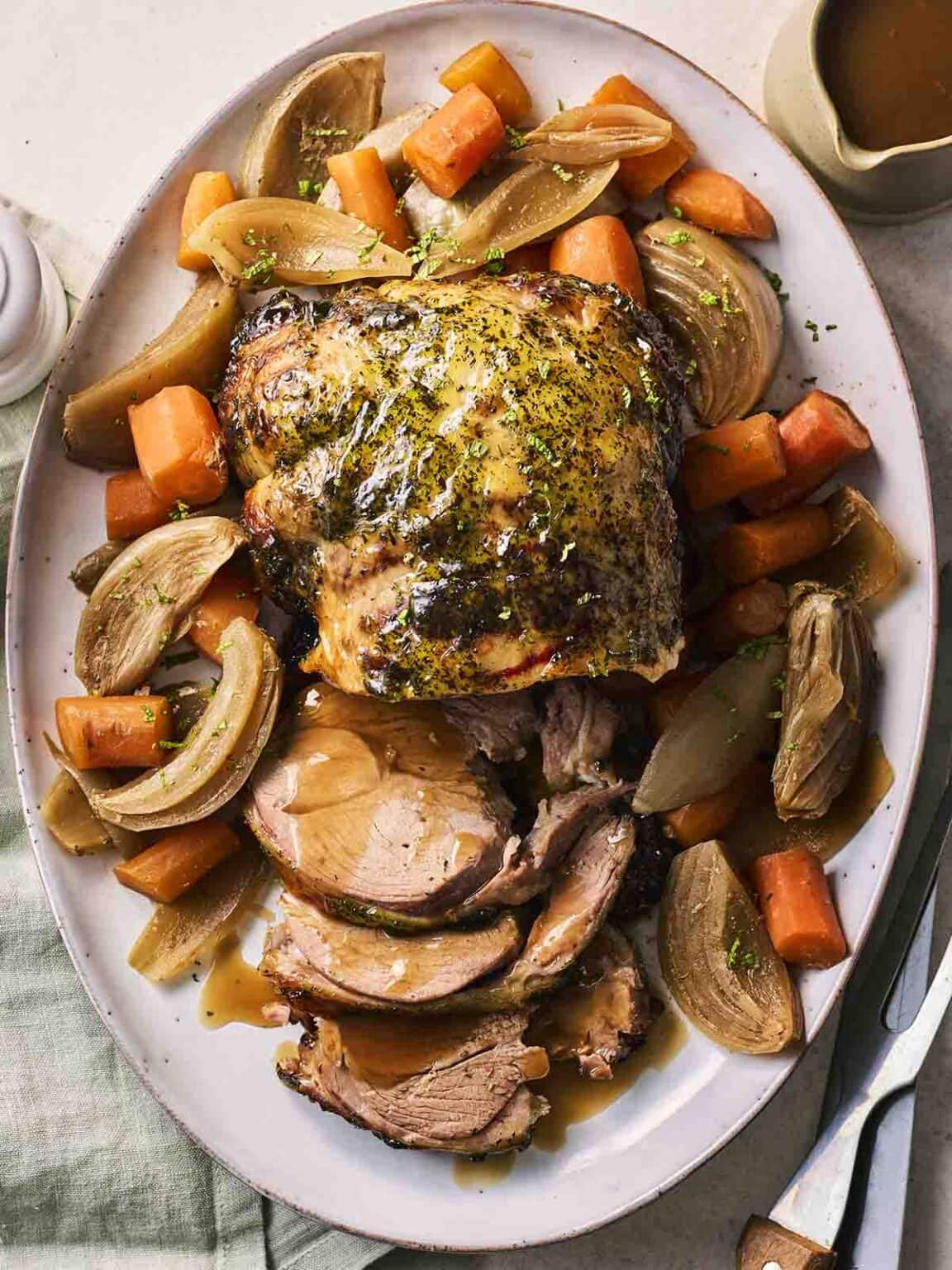 Slow Cooker Leg of Lamb