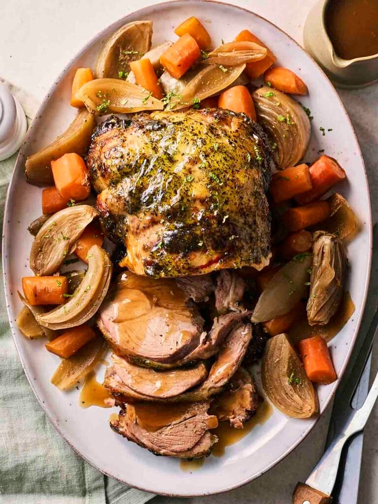Slow Cooker Leg of Lamb